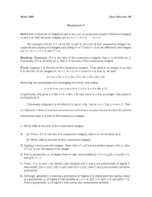 300F07HW6 - HWs given in class for Math 300, Carl Cowen courses - Math ...