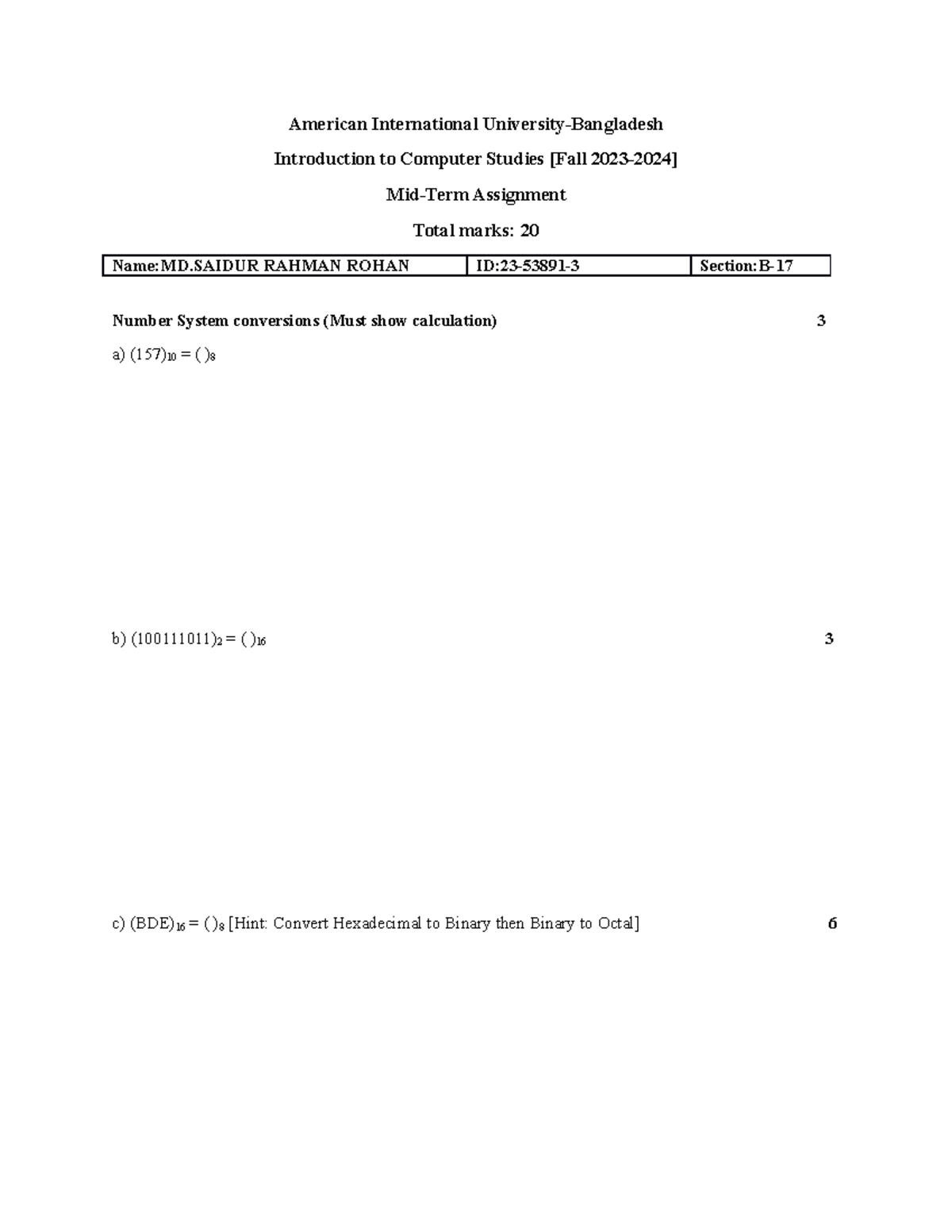 Mid-Term-Assignment - 🙄mid term assignments - American International ...