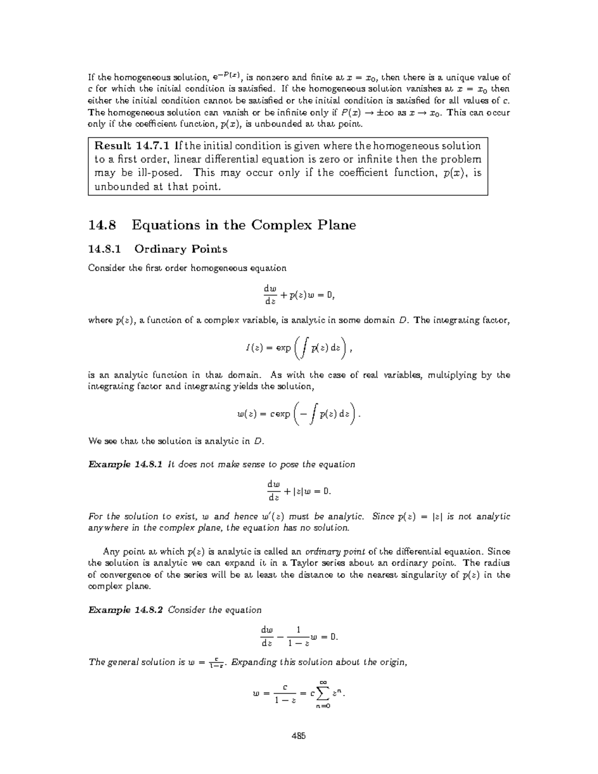 Ref MATH Adv Math Methods Sean Mauch-127 - If the homogeneous solution ...