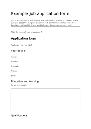 Sample person specification - Person Specification Administrator ...