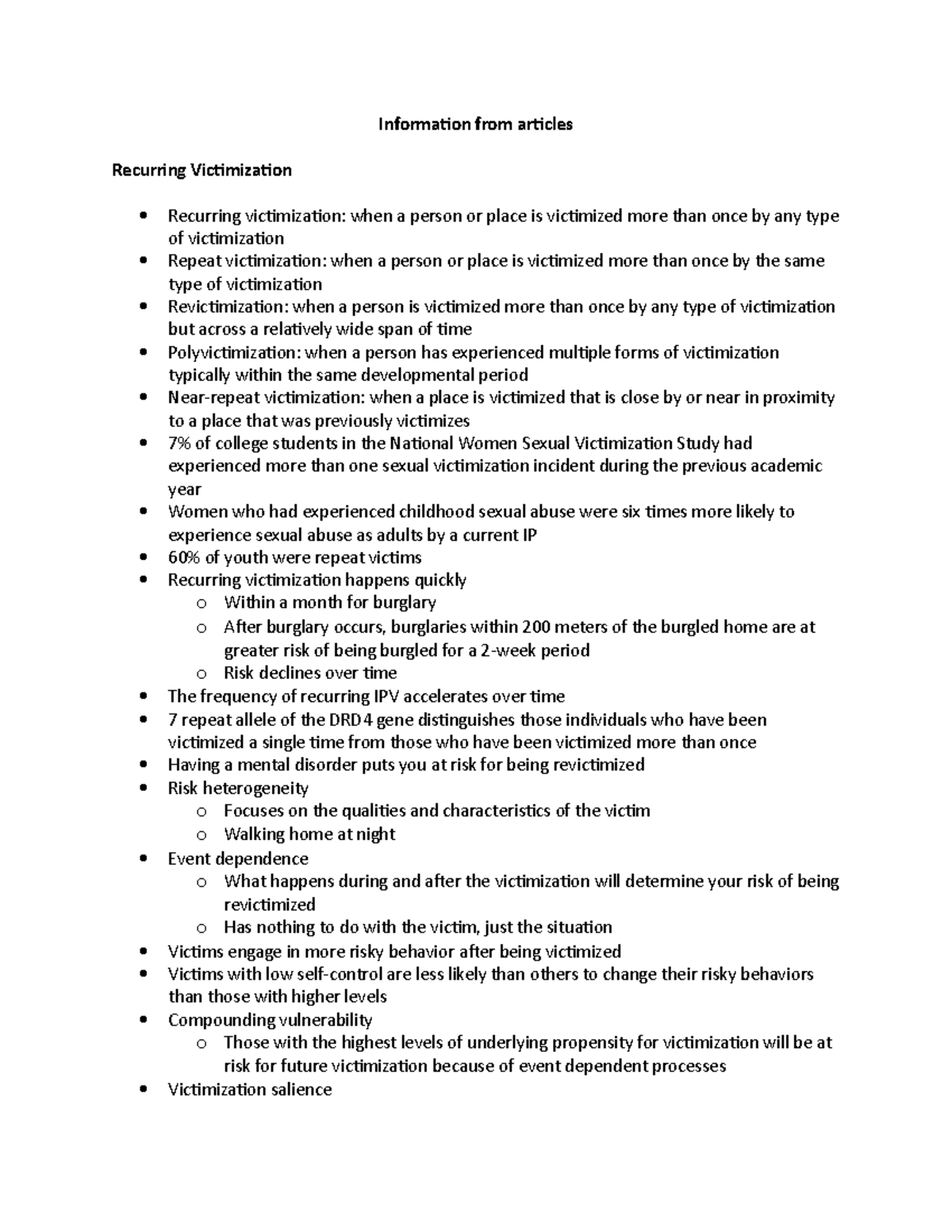 Information from articles (test 3) - Information from articles ...