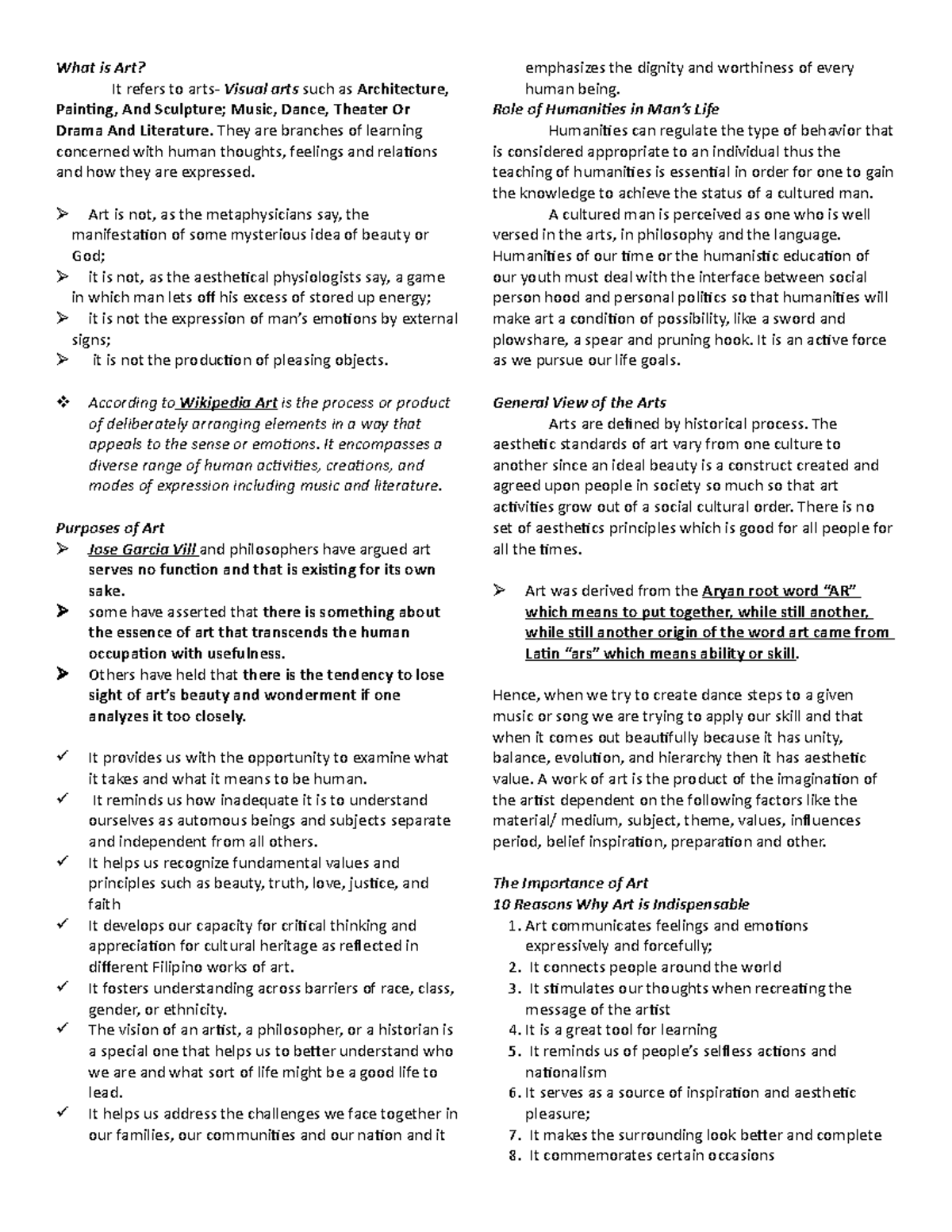 Art prelim - EDGSDGDSGDSG - What is Art? It refers to arts- Visual arts ...