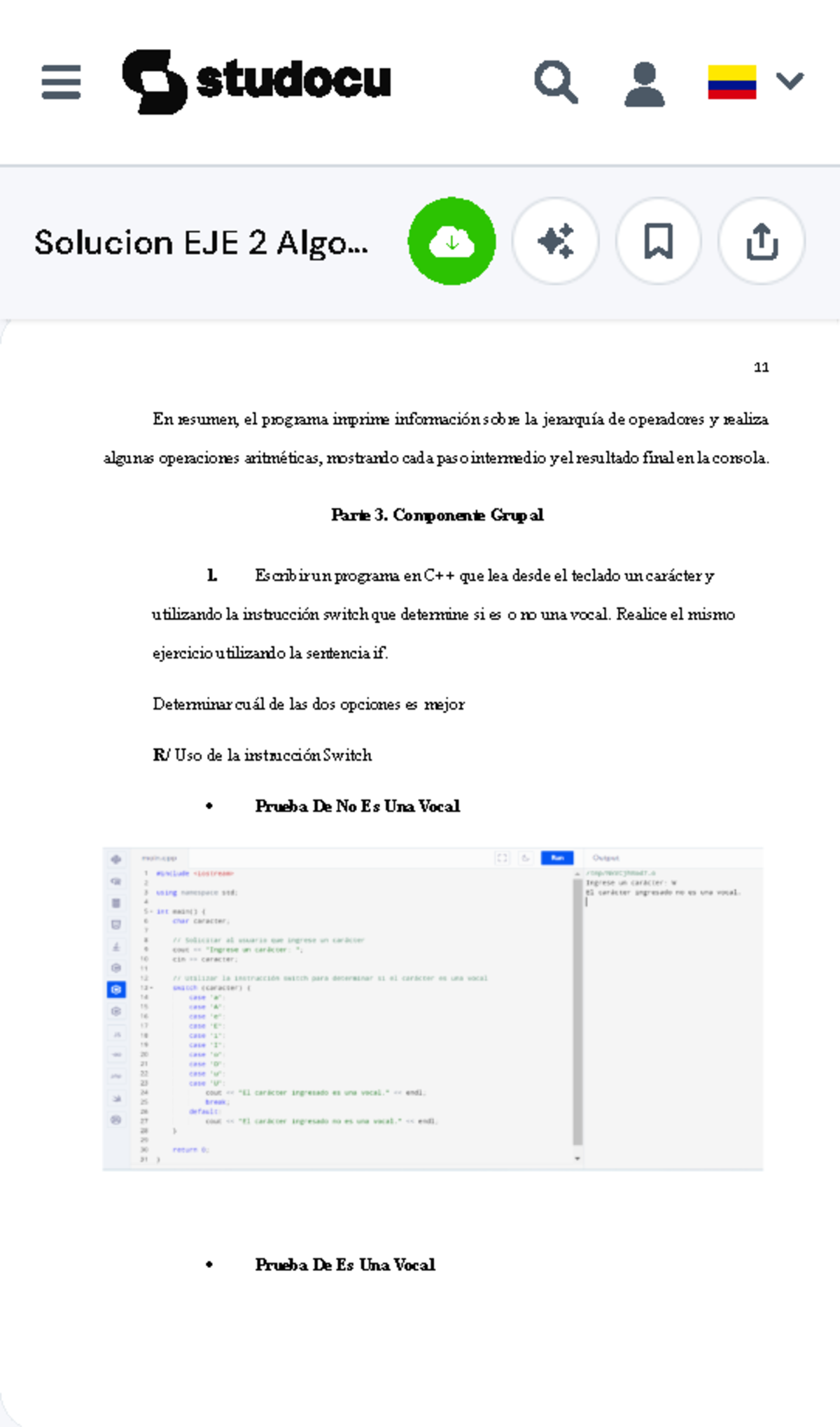 Solucion EJE 2 Algoritmo - Ejercicio De Contextualización Actividad Evaluativa Del Eje 4 ...