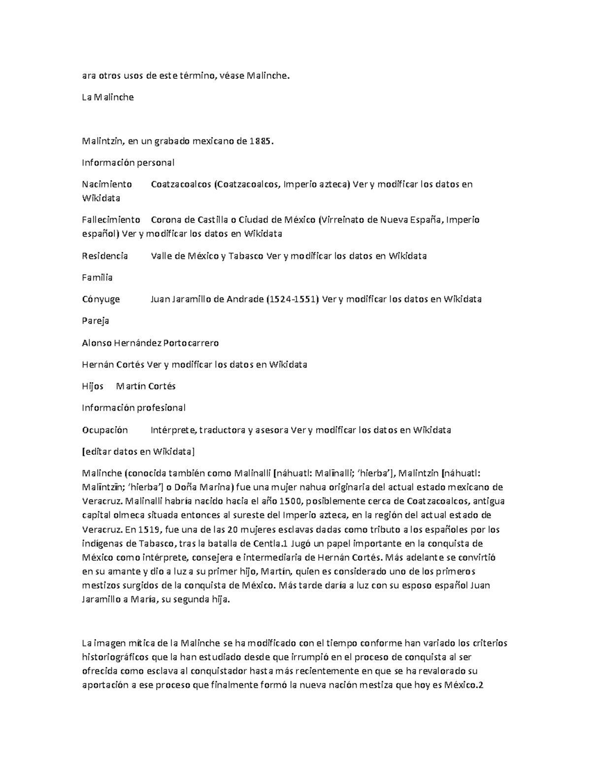 La malinche - ara otros usos de este término, véase Malinche. La ...