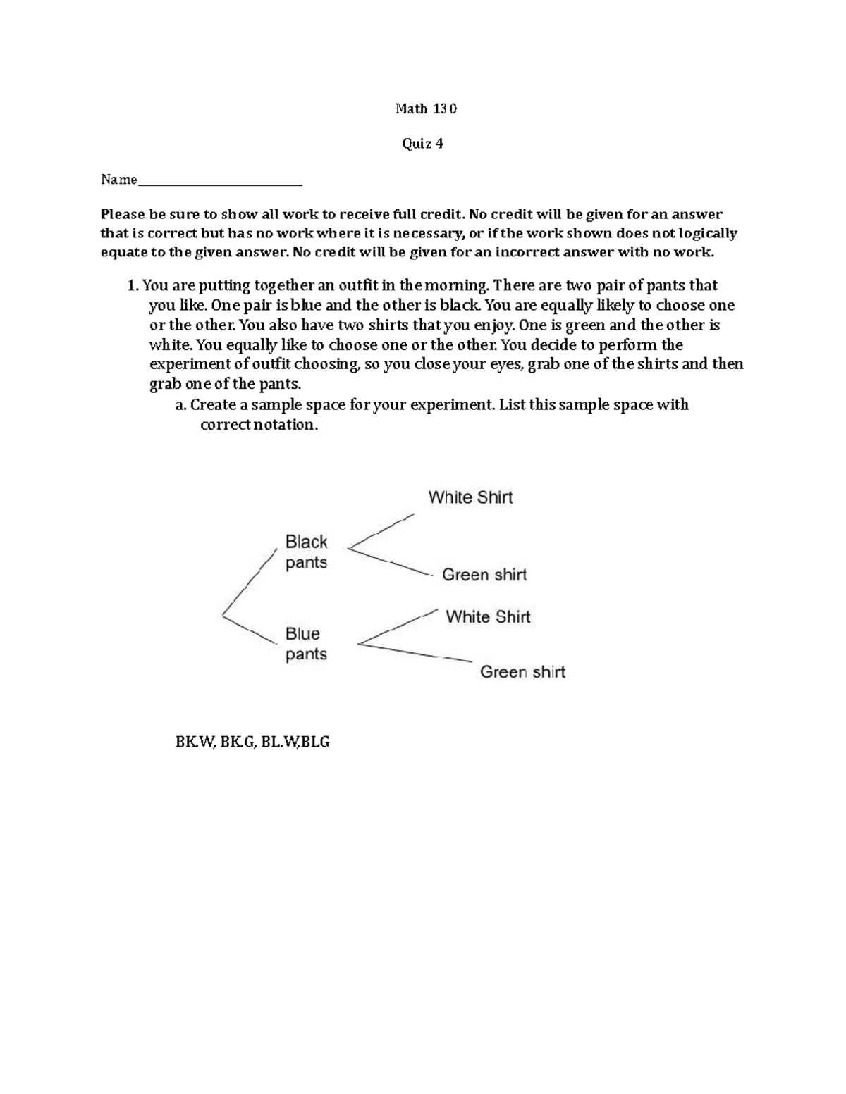 130 Quiz 4 F2020 - Exam notes for MATH 130 Professor Jacobson - Math ...