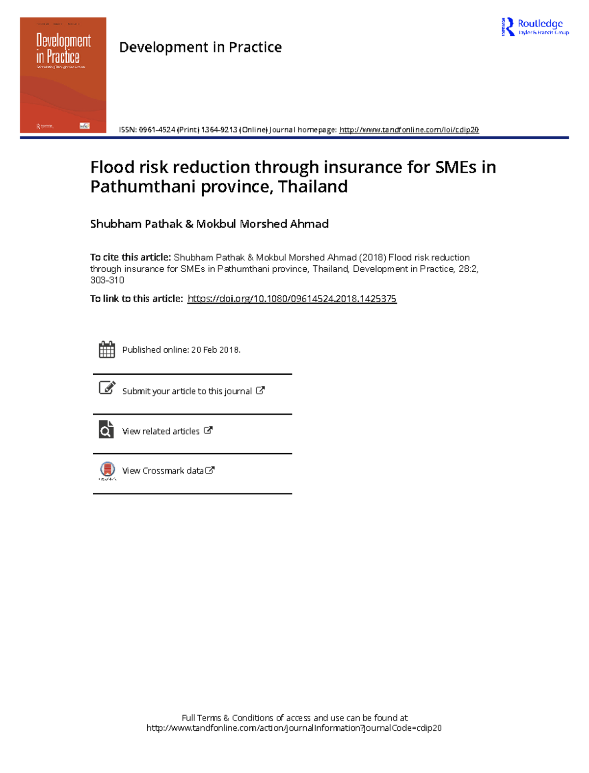 Sample article 3 - acc - Full Terms & Conditions of access and use can ...