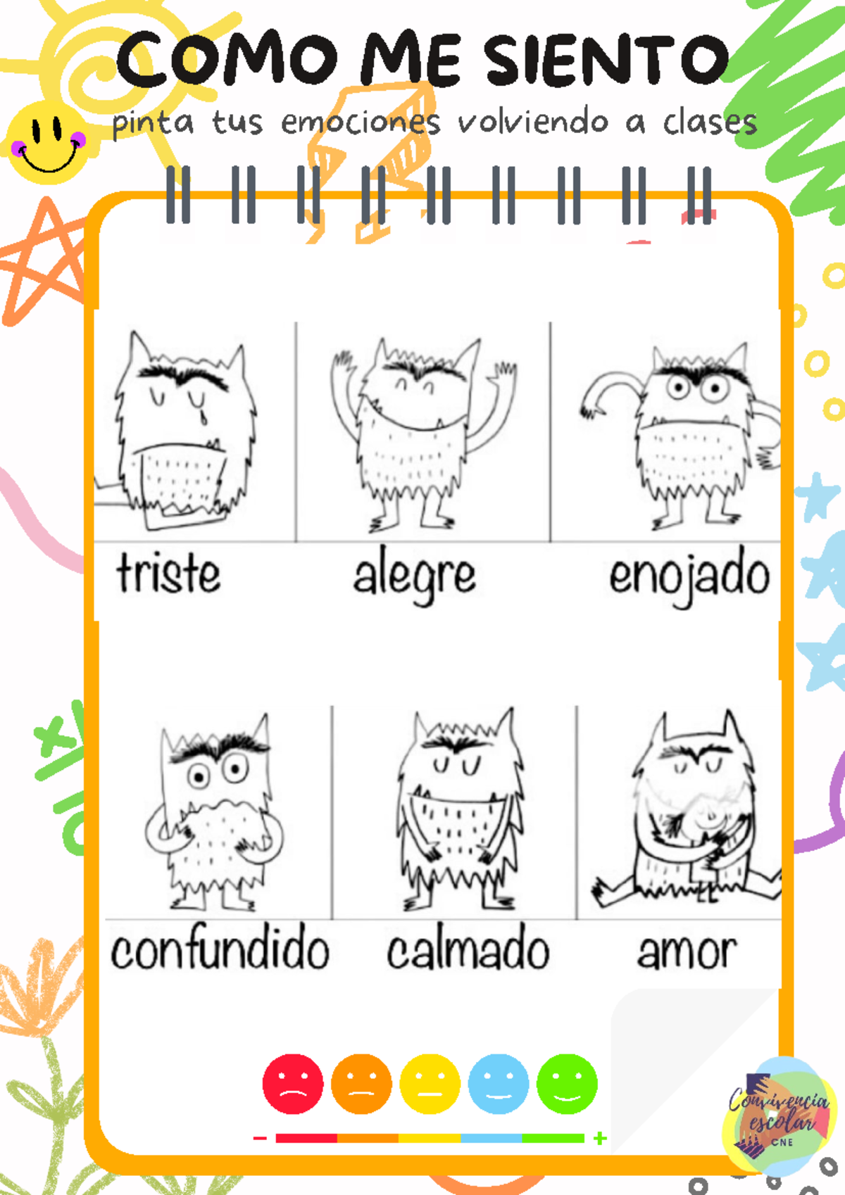 Actividad como me siento emociones niños - psicologia general - COMO ME ...