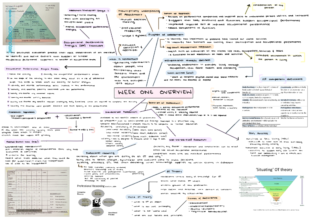 Complete Mind Maps - Summary Occupational Therapy - OT2015 - Studocu