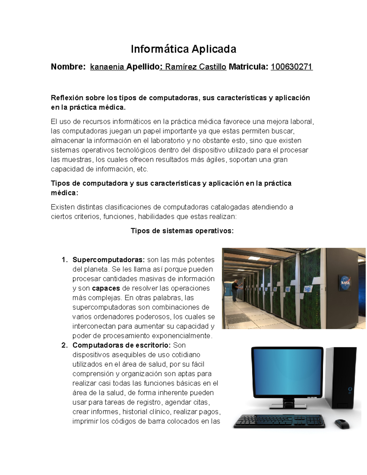 Activida 1.2 Inform Ã¡tica Aplicada - Informática Aplicada Nombre ...