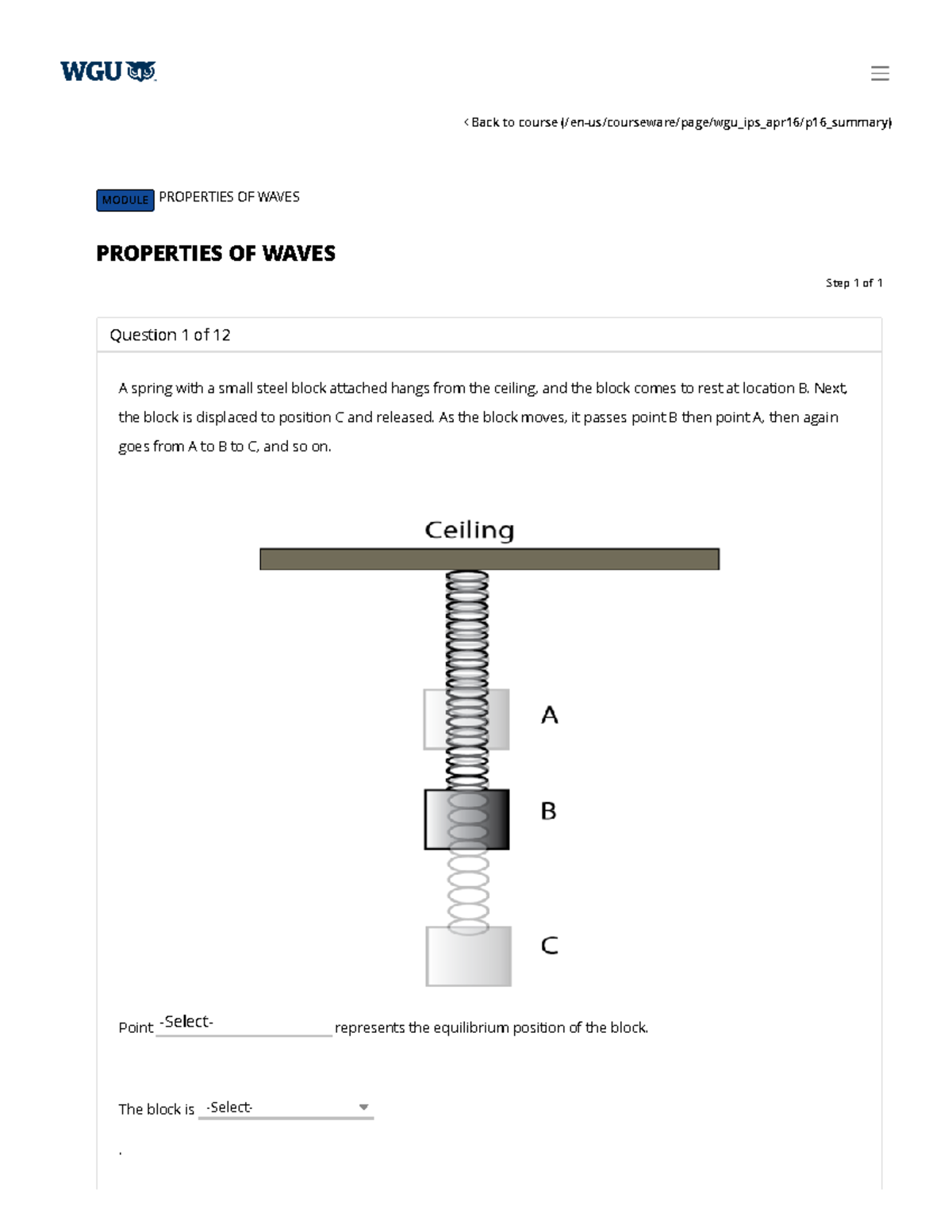 Properties of Waves Quiz - MODULE PROPERTIES OF WAVES PROPERTIES OF ...