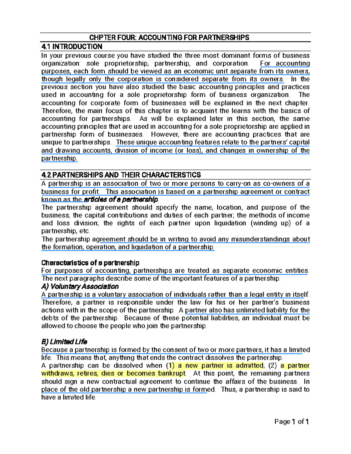 Fundamentals of Accounting II Ch 4 - CHPTERFOUR ...