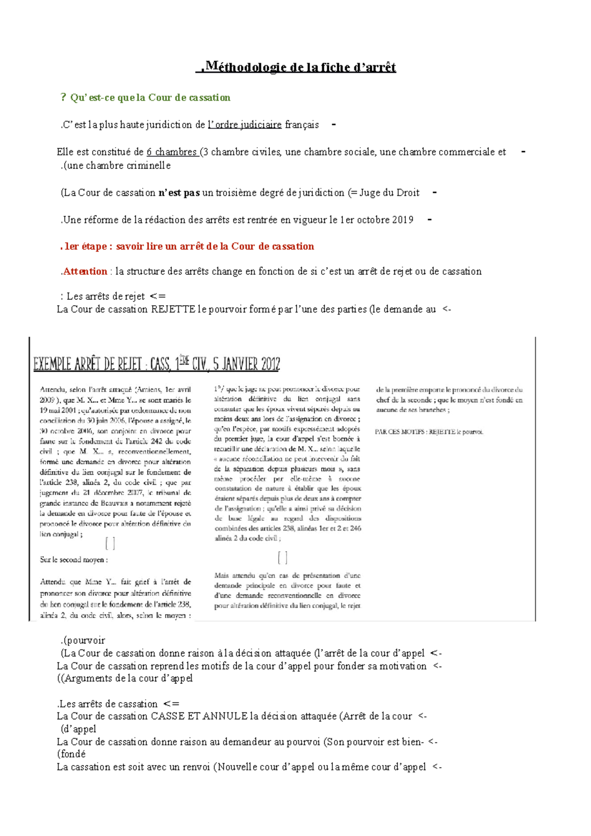 Lesquelettedel’arrêt;méthodeetexemples - .Méthodologie de la fiche d ...