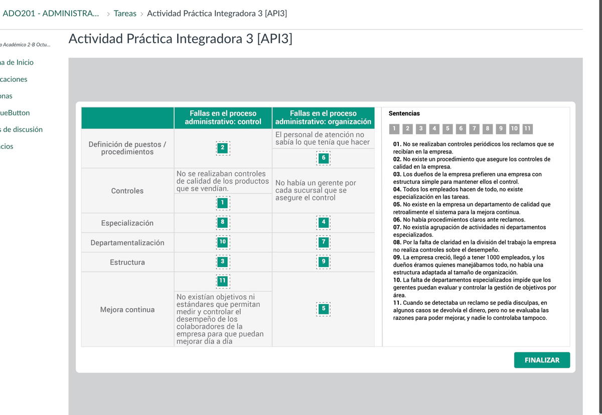 API 3 Administración 100% - Studocu