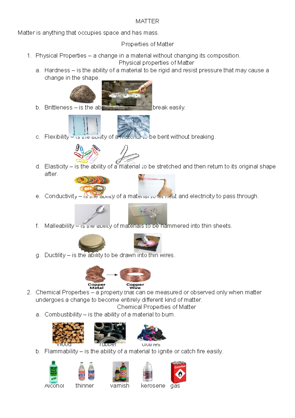 Properties Of Matter Worksheet Pdf Worksheet kontenislam