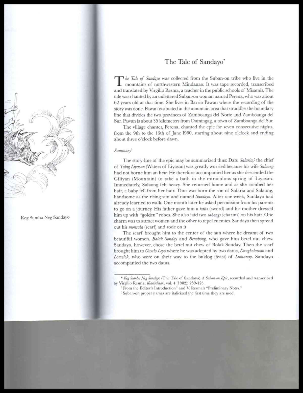The Tale of Sandayo (Suban-on, Northwestern Mindanao) - Literature 2 ...