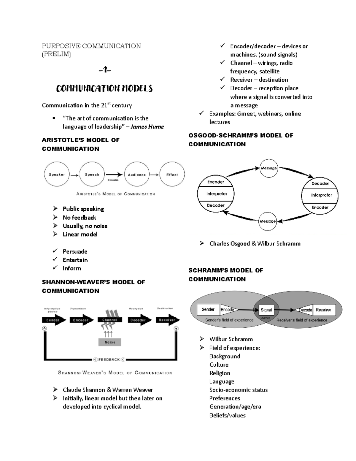 Purcom 1 Prelim Copy - Purposive communication for first year college students - PURPOSIVE - Studocu