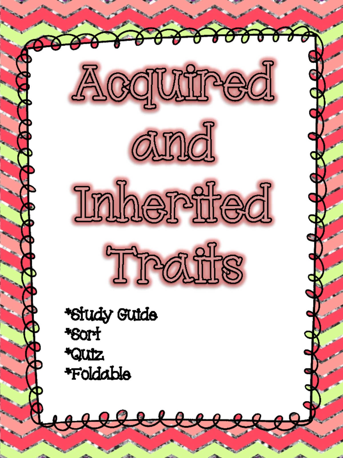 Acquiredand Inherited Traits Packet Quiz Activity Study Guide-1 ...
