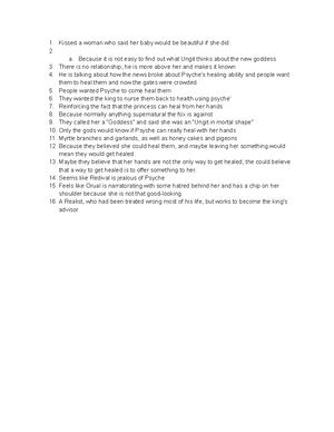 Chapter 6-7 Notes - Chapter 6 1. There was some shame about him 2. This ...