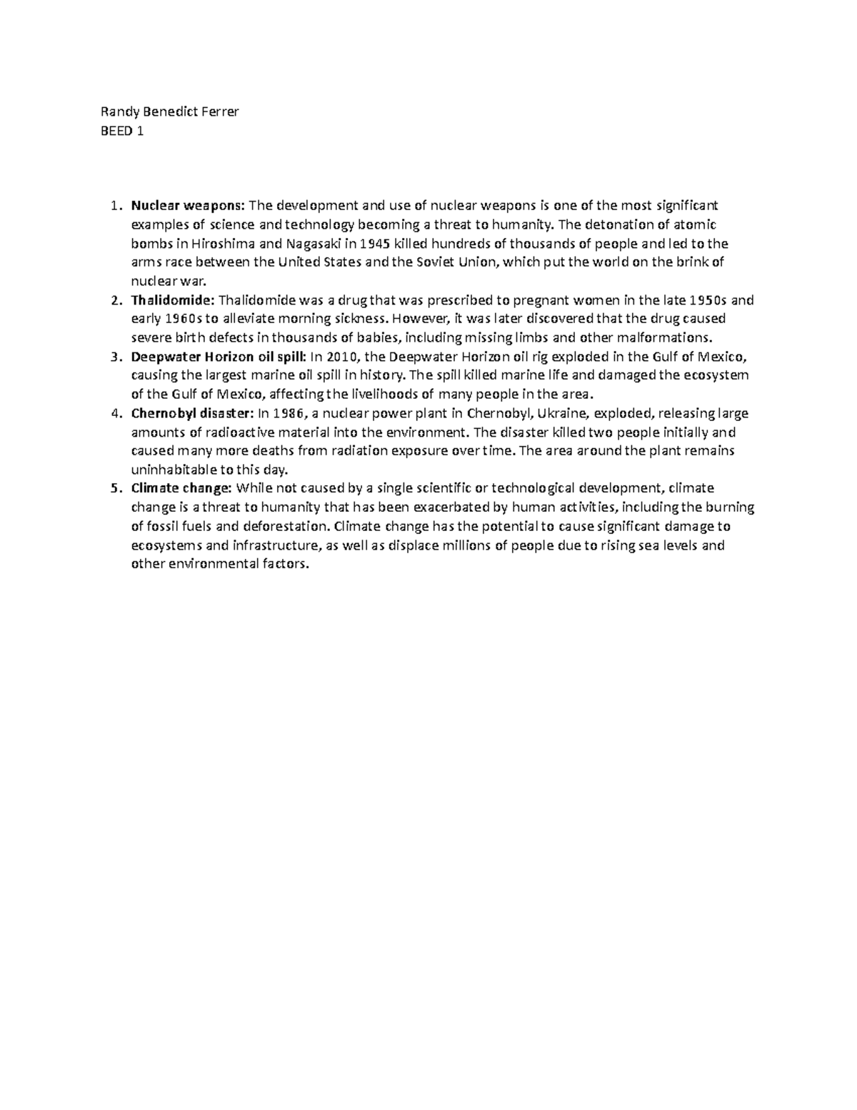 Randy Benedict Ferrer Activty STS - Randy Benedict Ferrer BEED 1 ...