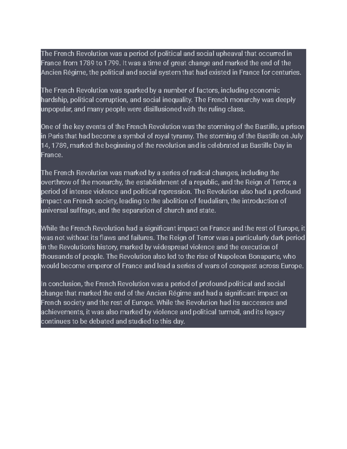 The French Revolution was a period of political and social upheaval ...