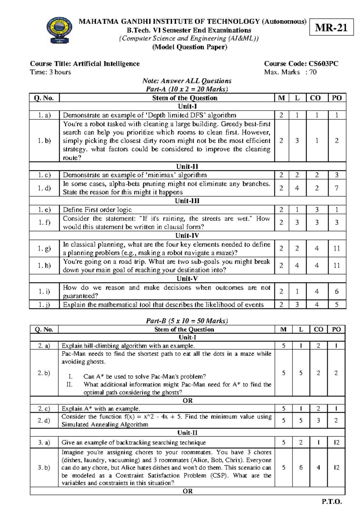 10.B.Tech VI SEM (MR-21) CSM Modelpapers - P.T. MAHATMA GANDHI INSTITUTE OF TECHNOLOGY ...