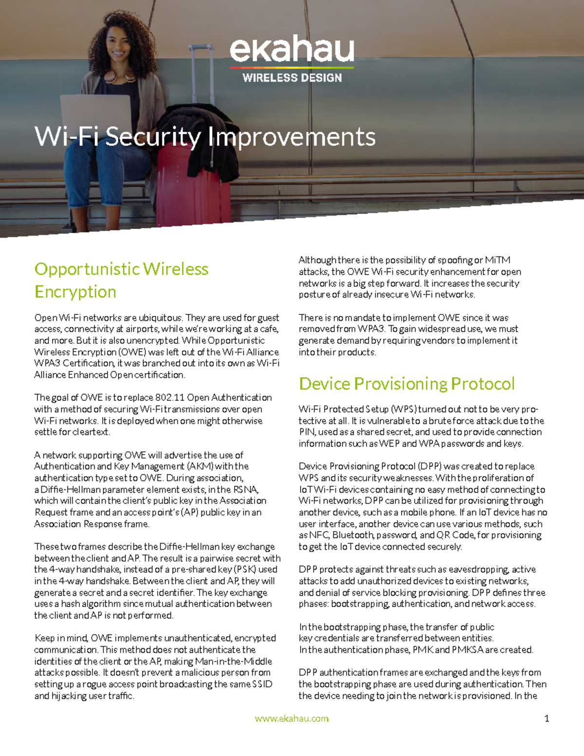 Wi-Fi Security Improvements 082818 - ekahau 1 Opportunistic Wireless ...