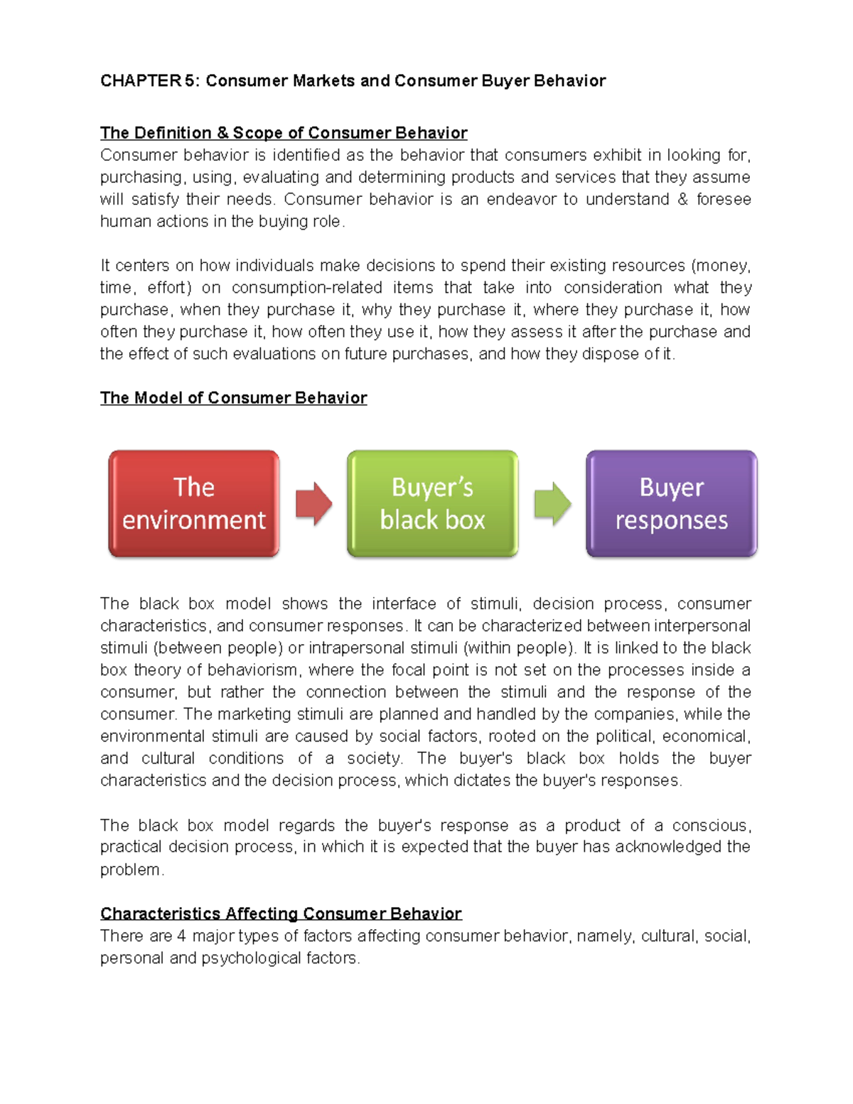 W5 Chapter 005 - Consumer Markets Consumer Buyer Behavior - The ...