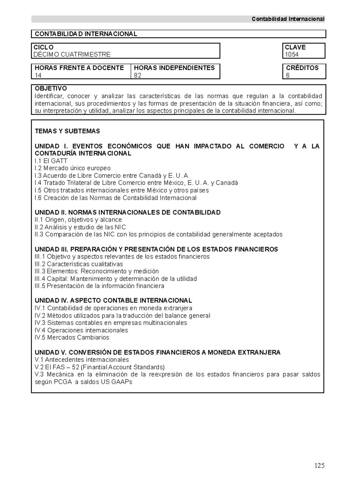 Contabilidad Internacional temario y ejercicios practicos ...