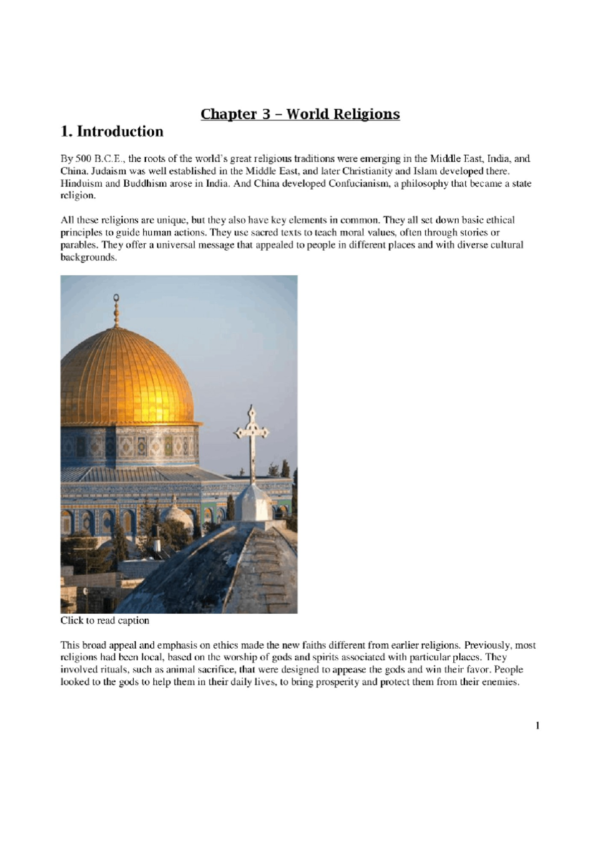 wrxxxxxxxxxxxxx - Chapter 3 World Religions 1. Introduction 500 B.C ...