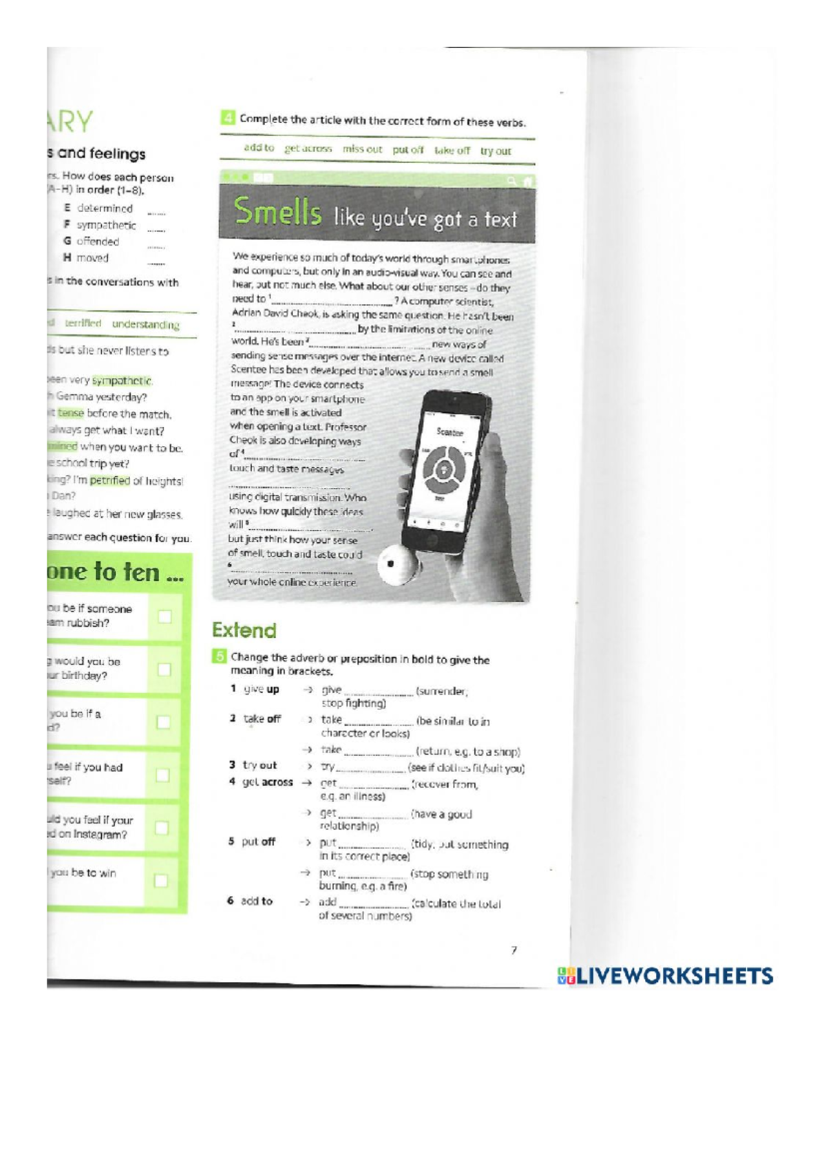 Document - Breve resumen 2 - RY 4 Complete the article with the correct ...