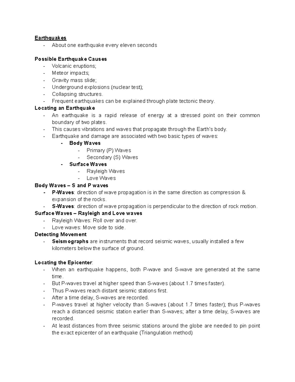 Plate Tectonic 3 - Earthquakes - About one earthquake every eleven ...