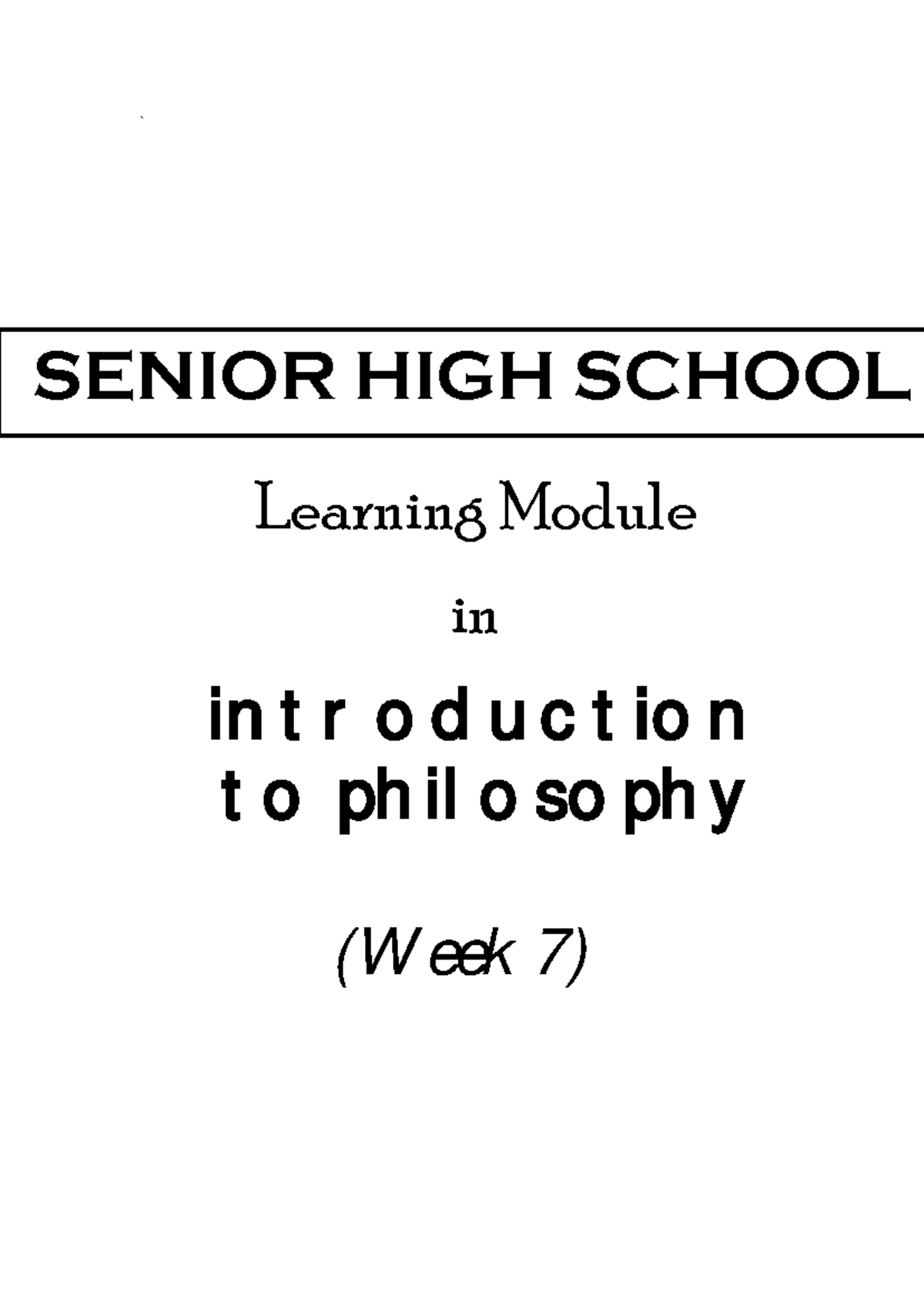 Lesson-07-Introduction-to-Philosophy-1 - ` Learning Module in ...