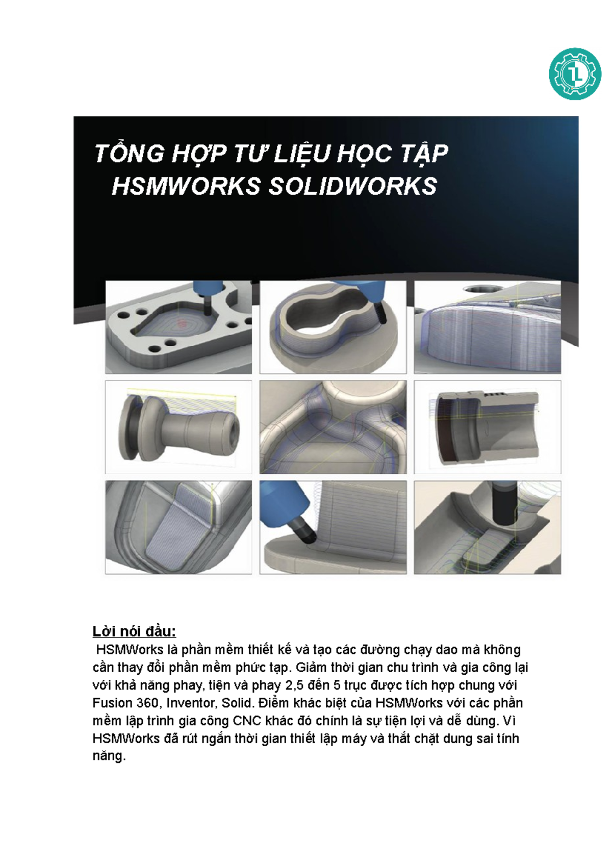 TỔNG HỢP TƯ LIỆU HỌC TẬP Hsmworks Solidworks - TỔNG HỢP TƯ LIỆU HỌC TẬP ...