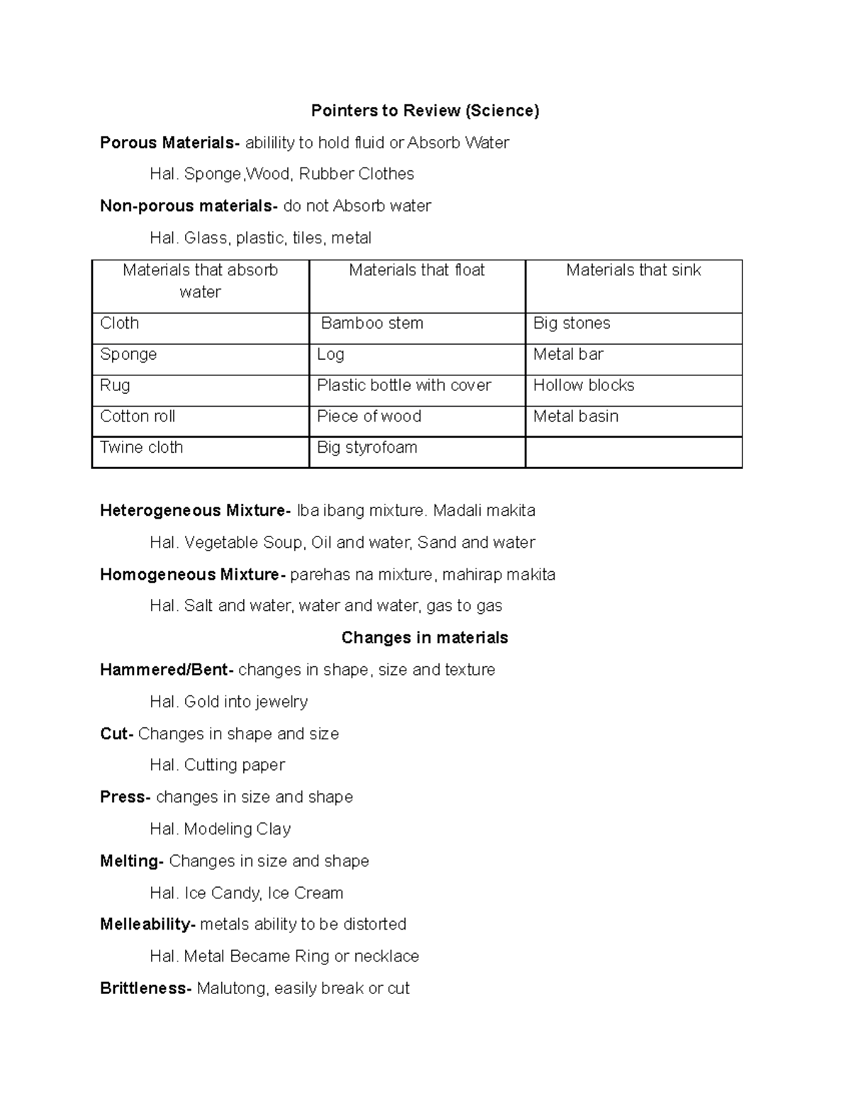 Pointers Science - Pointers to Review (Science) Porous Materials ...