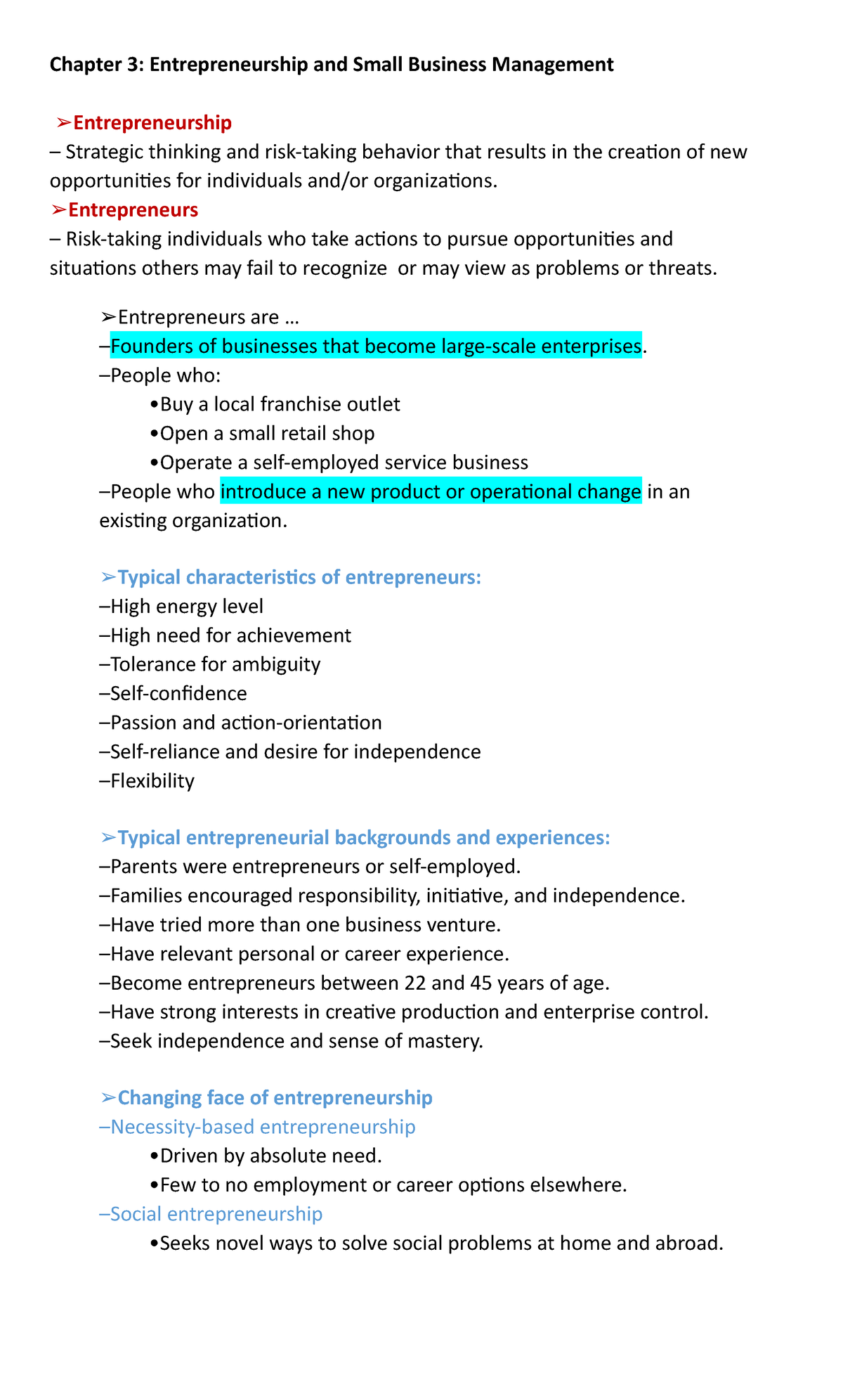Notes - Entrepreneurship Accountancy Accountancy Accountancy - Chapter ...