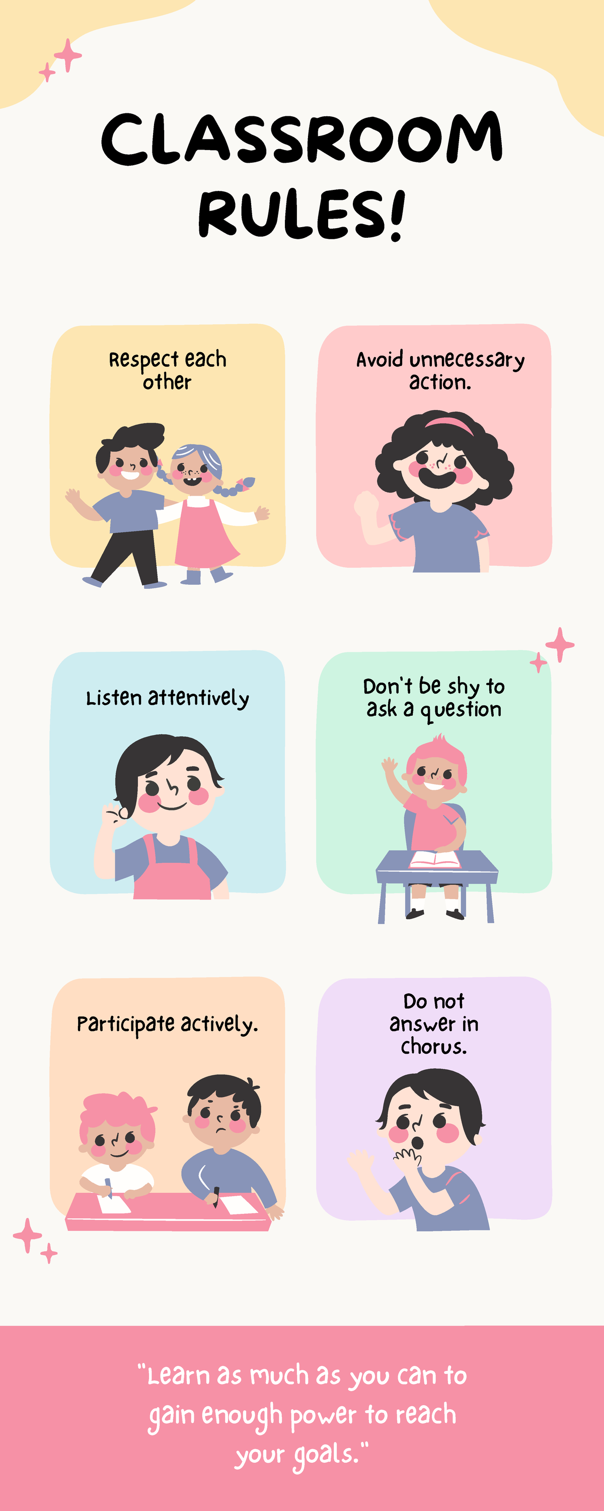 Abstract Playful Classroom Rules - Secondary Education - CLASSROOM ...