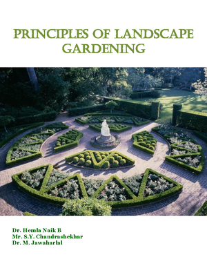 Principles of landscape gardening - HORT 605 Landscaping PRINCIPLES OF ...