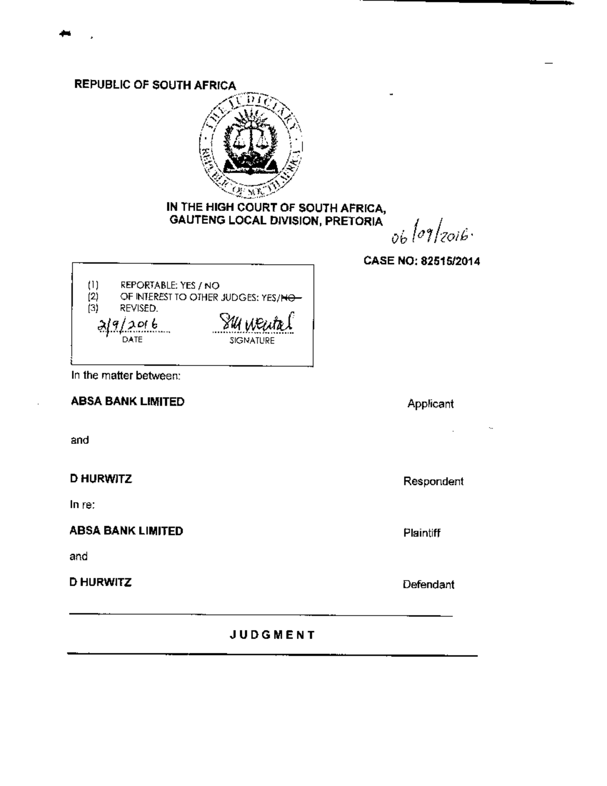 820 - Court Case - CSL2601 - Studocu