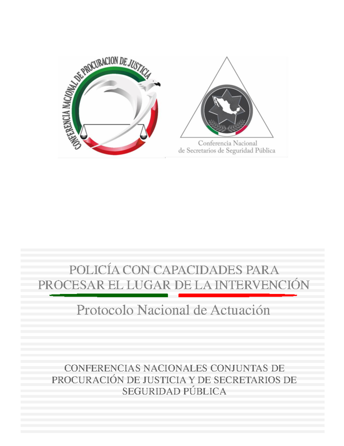 Protocolo de Policía con Capacidades para Procesar el Lugar de la ...