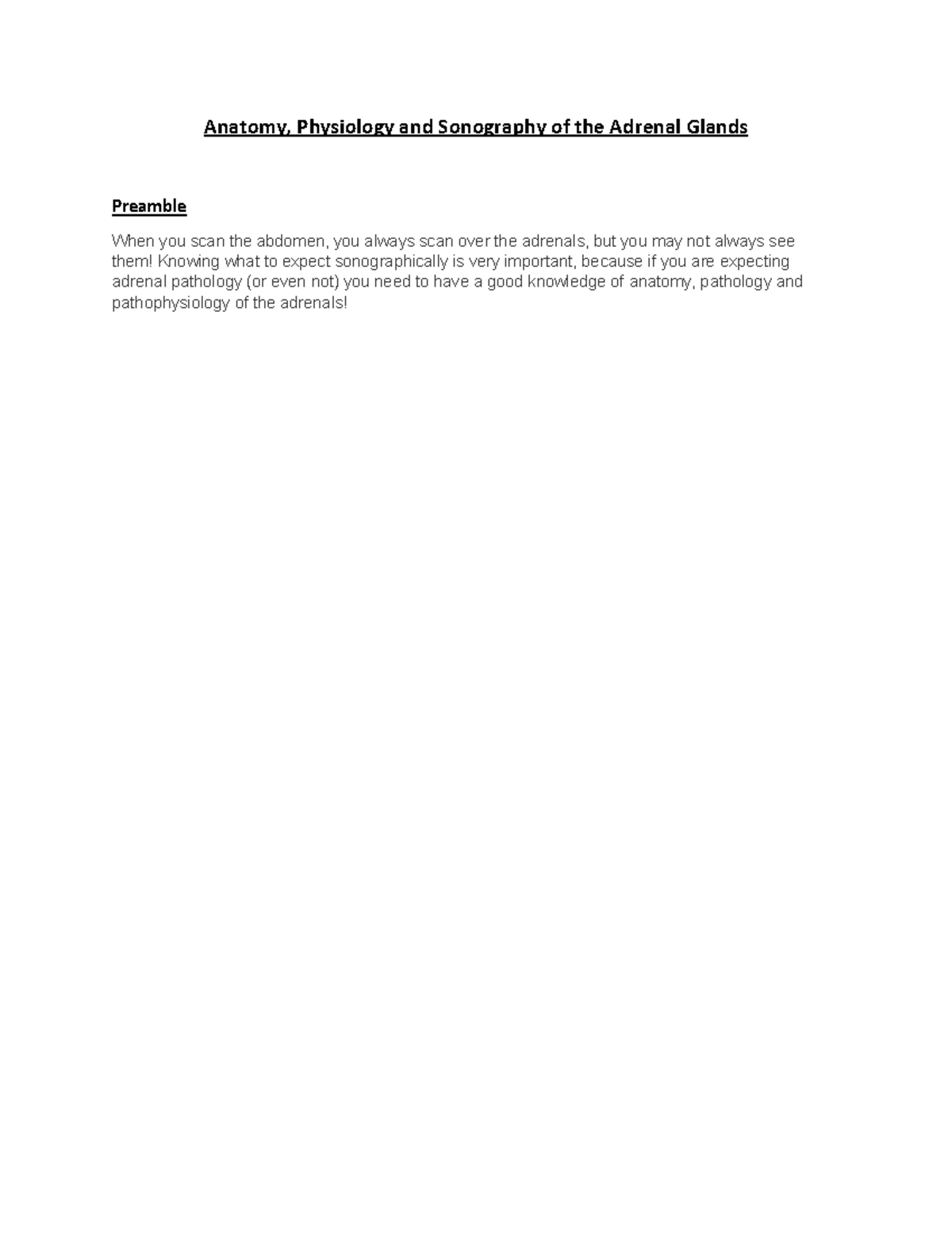 Mod 9 - Lecture notes Module 9 summary - Anatomy, Physiology and ...