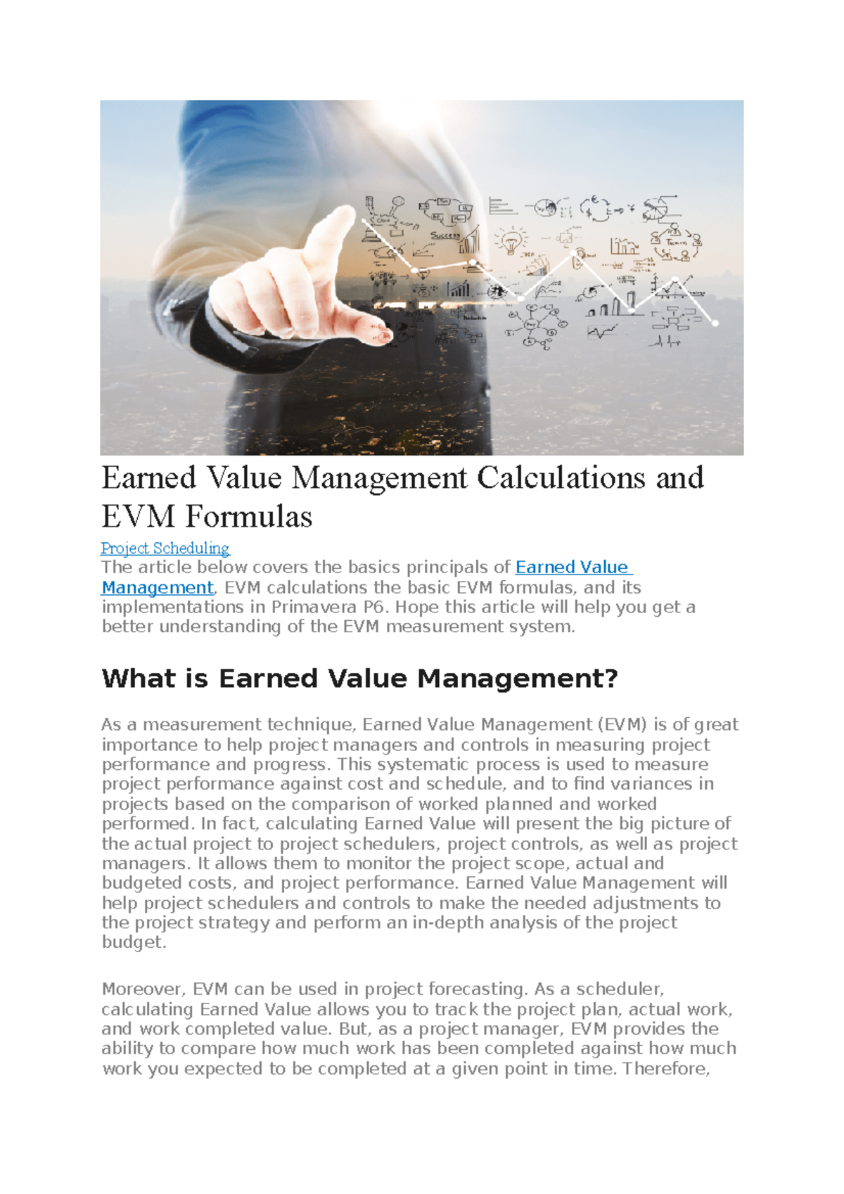Earned Value Management Calculations and EVM Formulas - Earned Value ...
