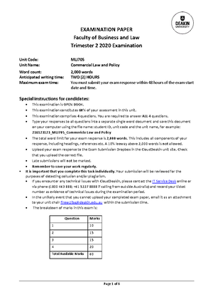 [Solved] in detail set out the precedents established in Modbury ...