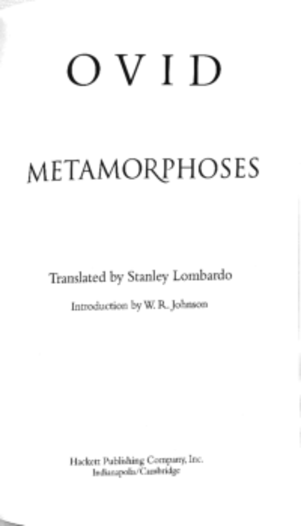 Ovid Metamorphoses 10- Pygmalion - CLAS 109 - Studocu