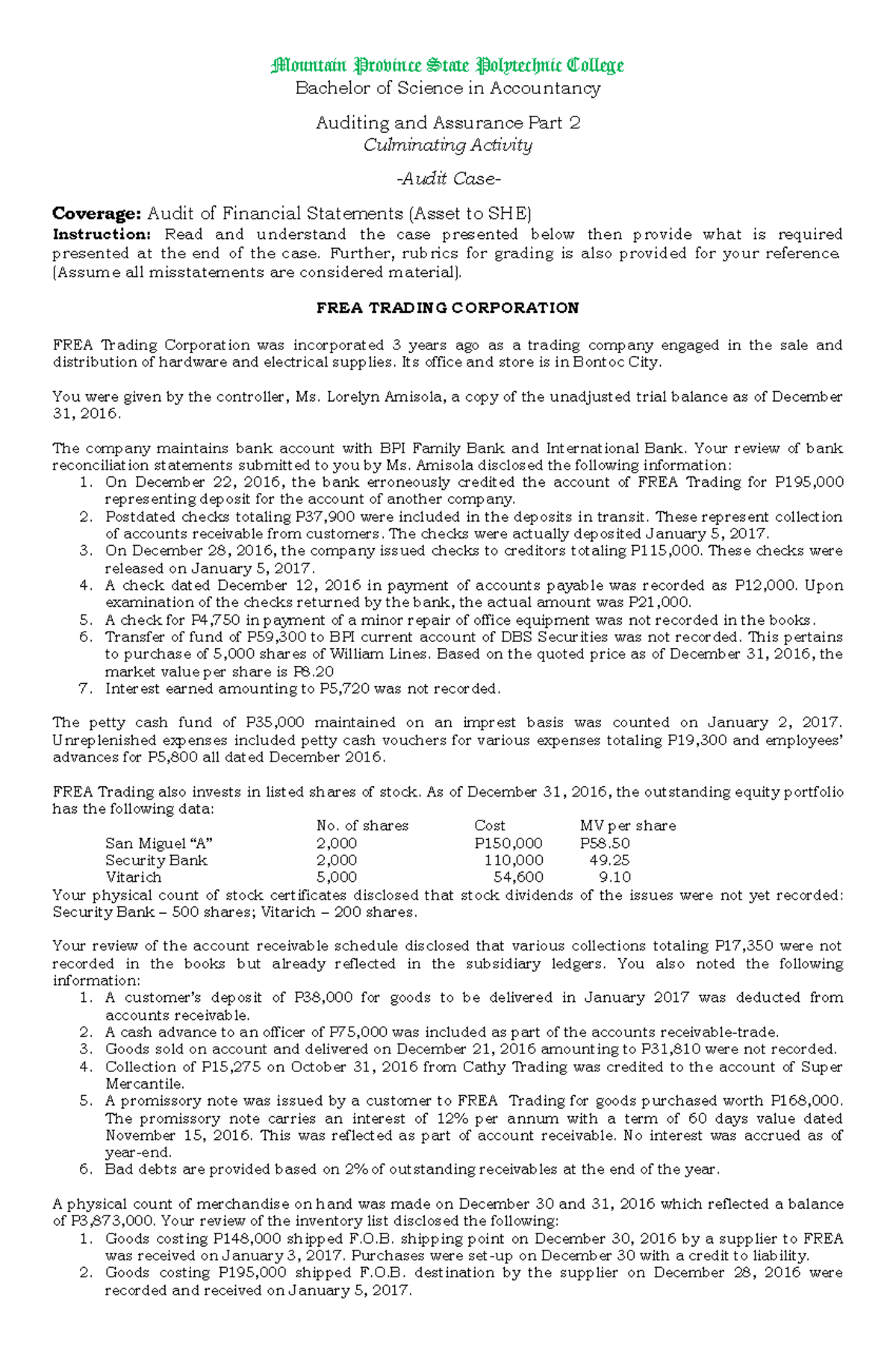 AP Final activity Case - agvhv - Mountain Province State Polytechnic ...