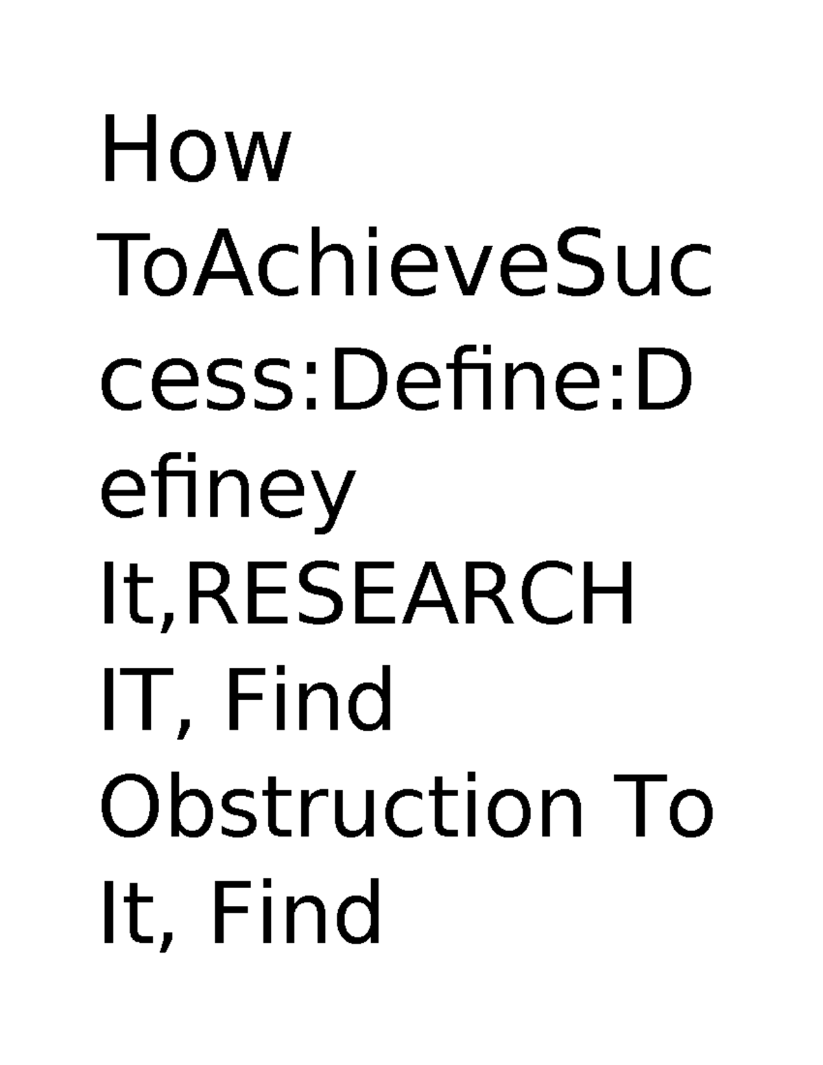 Aralin 6-Carreon - How ToAchieveSuc cess:Define:D efiney It,RESEARCH IT ...