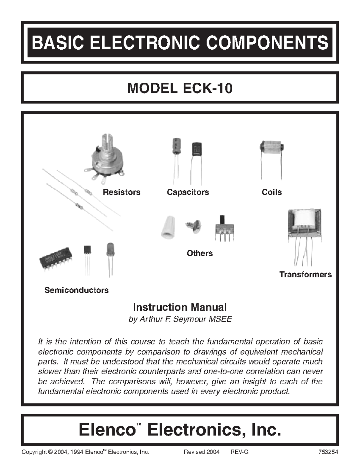 Basic electronic components - BASIC ELECTRONIC COMPONENTS MODEL ECK ...