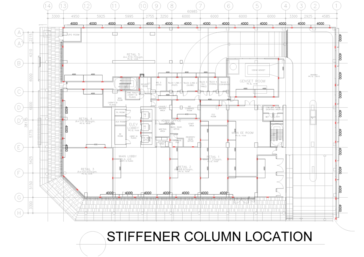 Stiif - STIFFENER COLUMN LOCATION - - Studocu