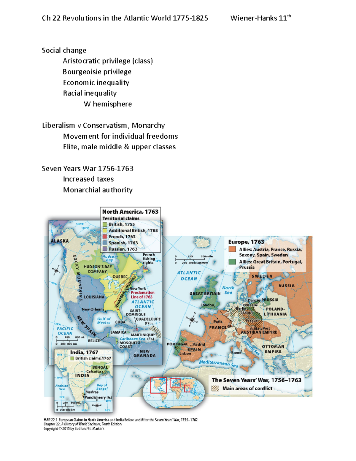 22 Revolutions in the Atlantic World 1775-1825 - Ch 22 Revolutions in ...