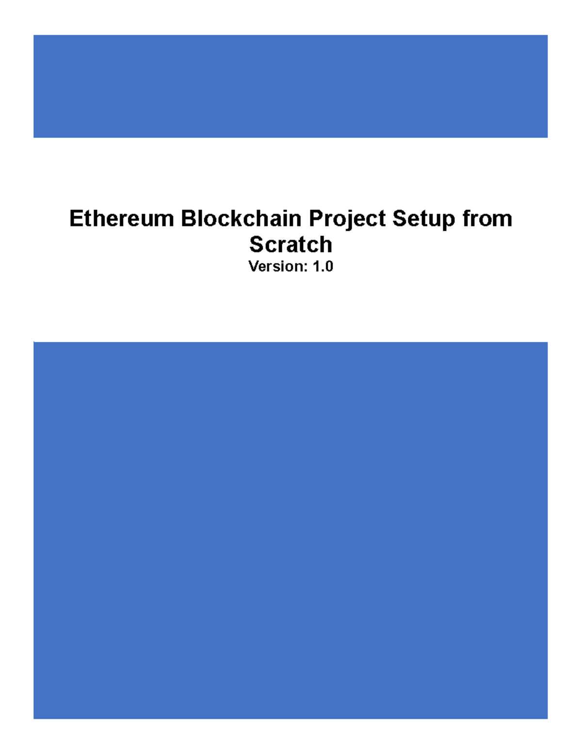03 Ethereum Blockchain Project Setup from Scratch 23 Jun 2022 - Ethereum Blockchain Project ...