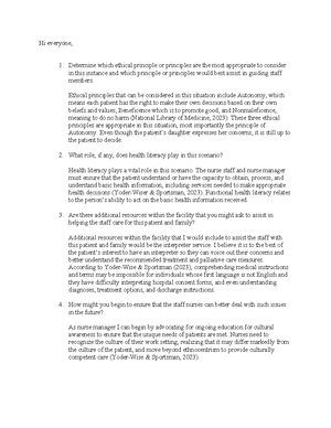 M2 Discussion - BIG GEMS is an acronym that represents the various ...